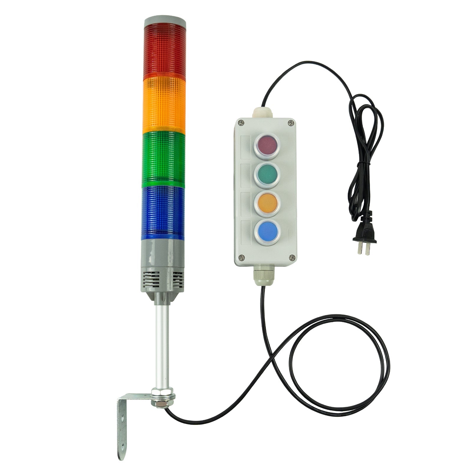 YASONG 4-Stack LED Industrial Signal Tower Light for Warehouse, CNC ...