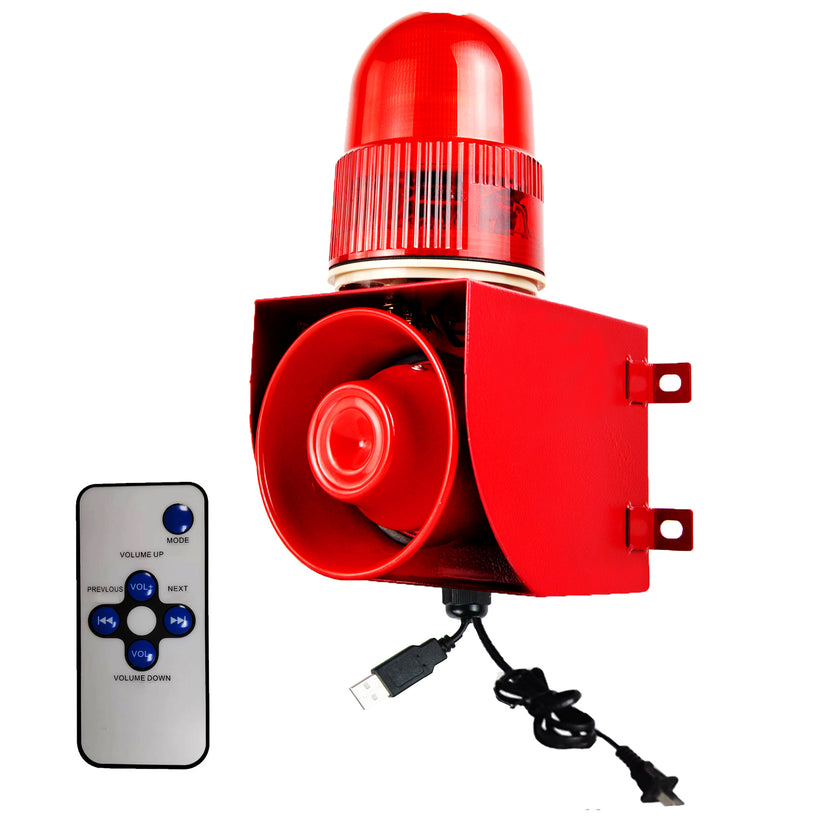 YASONG Timed Motion Sensor Alarm Siren 120dB Waterproof System for ...