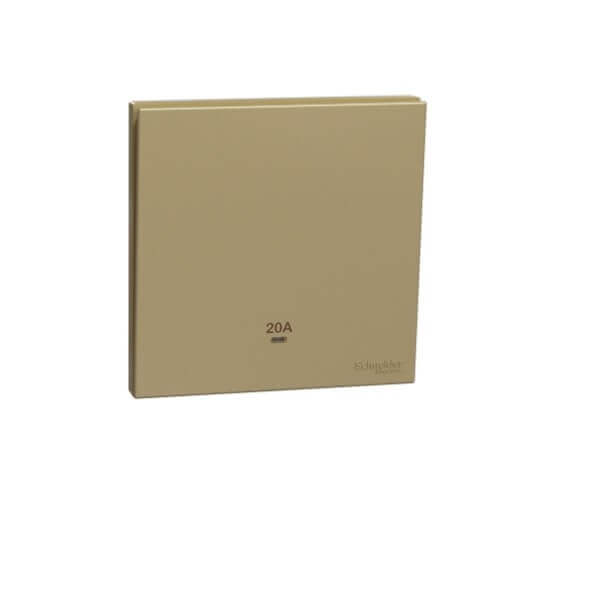 Schneider AvatarOn C, 20A, 250V, 2 way 1 gang, Double Pole Switch with ...